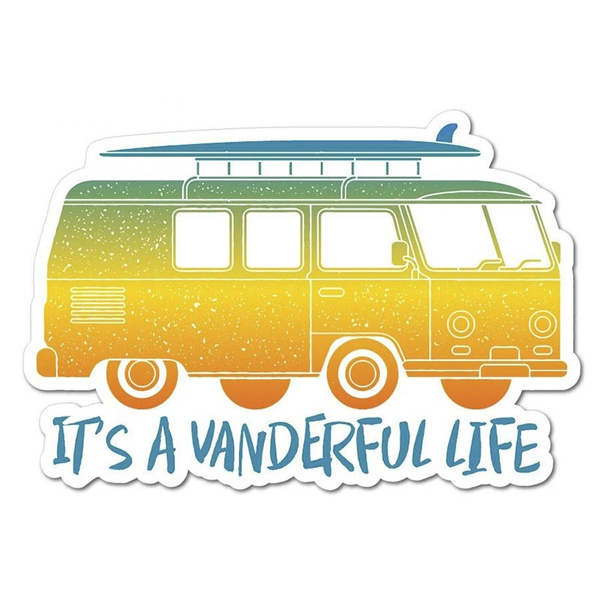 13cm x 9.2cm for Its A Vanderful Life Car Stickers Sunscreen Creative ...