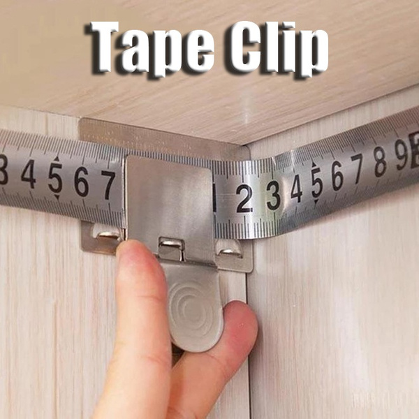 Metal Measuring Tape Clip Holder Measuring Ruler Clip Multifunctional ...