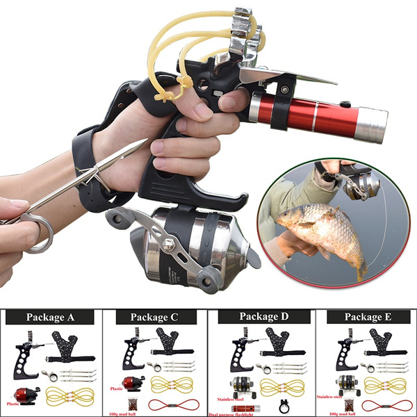 Shooting Slingshot Fishing Catapult Arrow Shooting Powerful Fishing ...