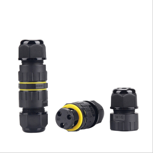 M16 Waterproof Cable Connector IP68 2 3Pin Connectors Male Female Plug ...