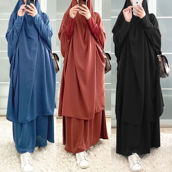Amadan Eid Muslim Women Abaya Jilbab Hijab Long Khimar Robe Abayas Islam Clothing Niqab Djellaba ...
