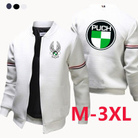 New Fashion Puch Motorcycle Jacket Autumn and Winter Men's Solid Color ...