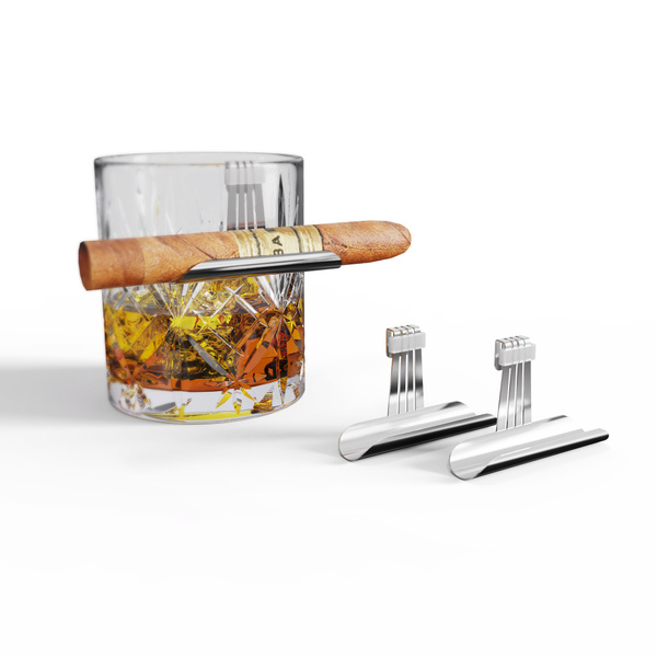 Cigar Glass Holder, Whisky Glass Rest, Gift for Cigar Whiskey Lovers ...