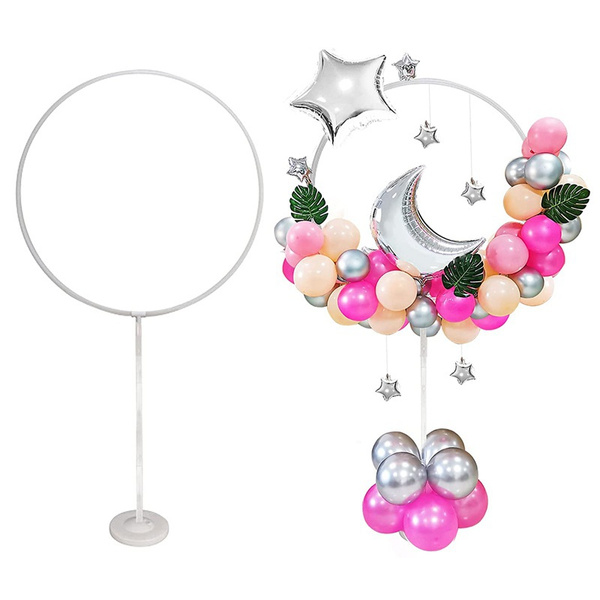 Balloon Garland Arch Kit Round Balloon Column Floor Stand Circle Ballon ...