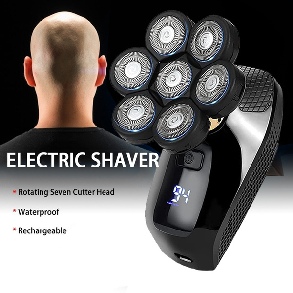 7D Men's Electric Shaver Waterproof Floating Cutter Head Cordless ...