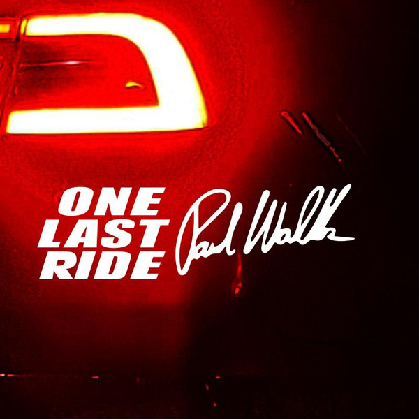 1PC "one Last Ride" Letter Laser Sticker Trucks Windows Motorbike ...