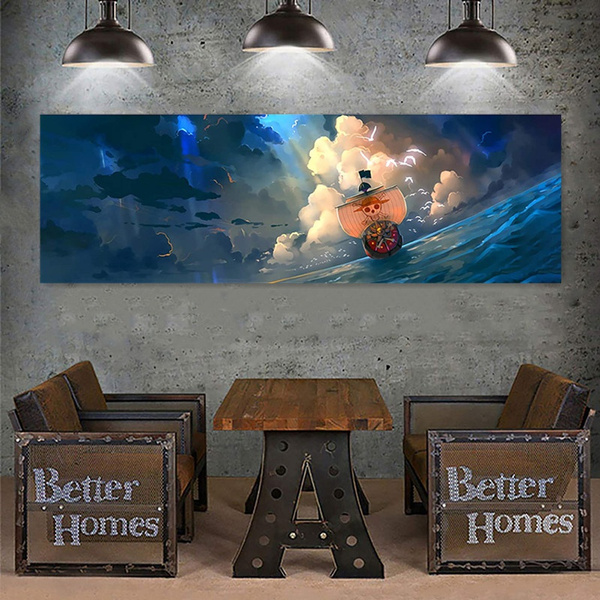 1 anime One Piece Luffy Sauron Nami HD Canvas Painting Oil Painting ...