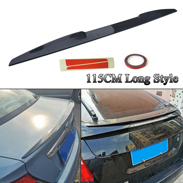 45" Car Rear Roof Spoiler Lip Trim Sticker Trunk Wing Decal Carbon ...