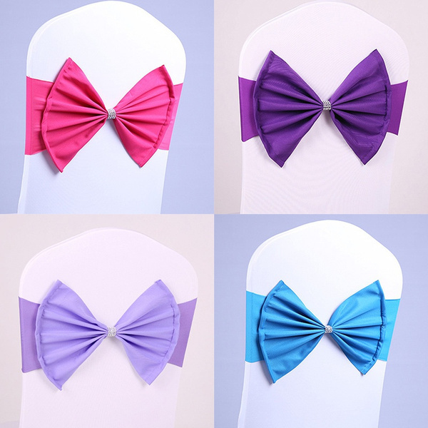 10Pcs Chair Ribbon Bows Chair Back Decor Chair Bow Tie Chair Cover ...