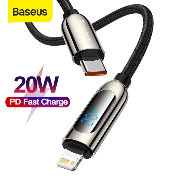 Baseus 20W PD USB C Cable Fast Charging Cable for iPhone 12 11 Pro Max ...