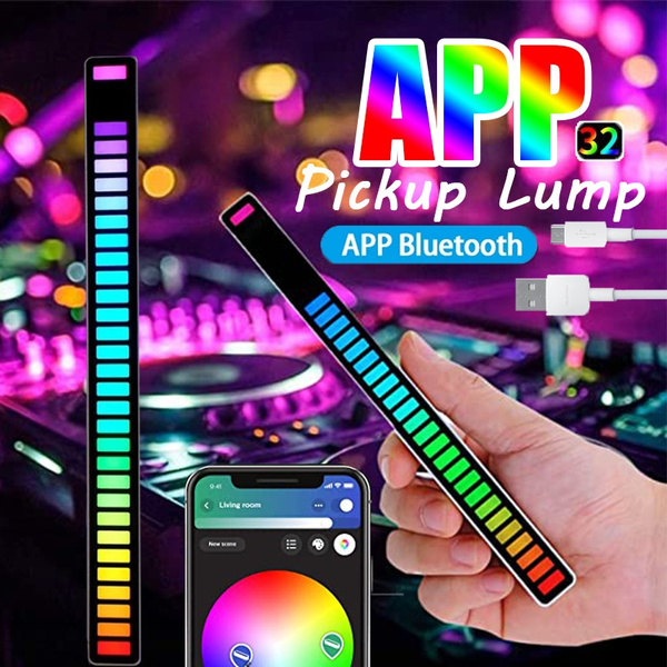Music Rhythm 32 LEDs Car Atmosphere Light Sound Luminous Activation ...