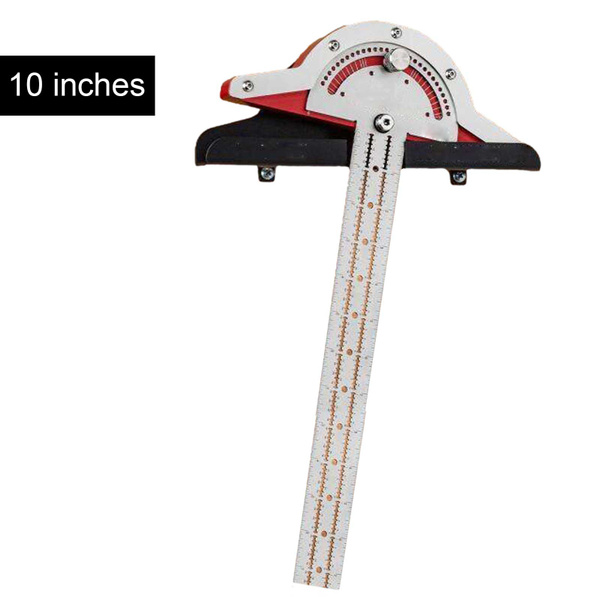 10/15/20 Inch Round Head Woodworkers Edge Rule Changeable Angle ...