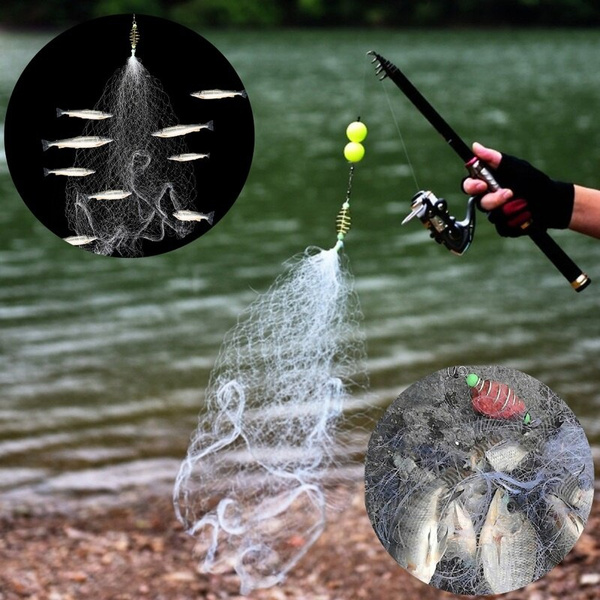 1PC Portable Fishing Net High Quality Outdoor Casting Network Fishing ...