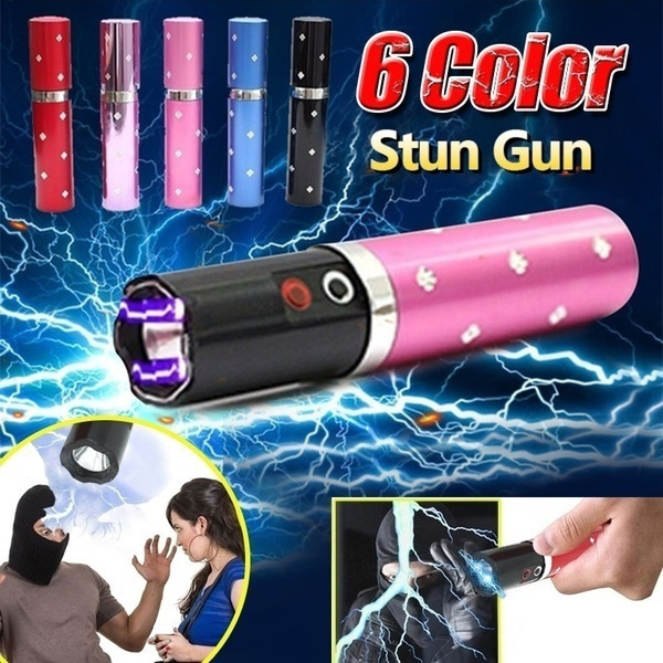 POLICE Mini Flashlight Tazer Stun Gun Self Defense Alarm Lighting LED ...