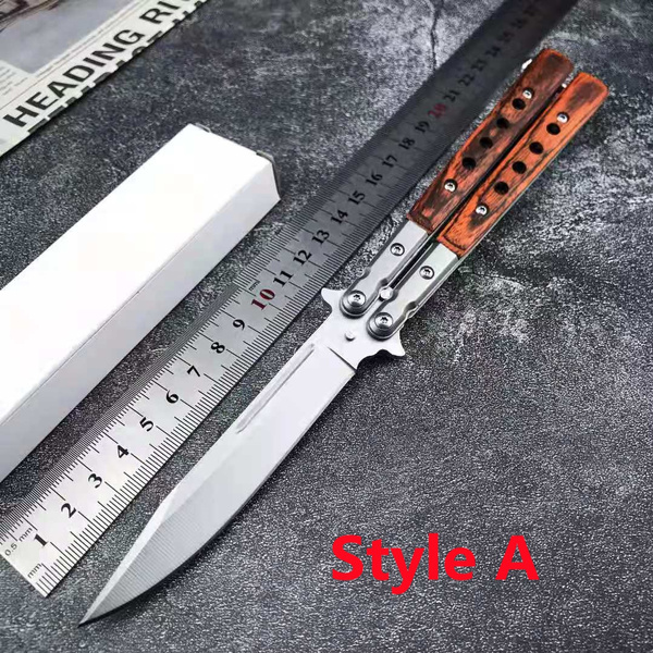 2021 NEW Handmade Sharp Razor Blade Tactical Butterfly Knives Trainer ...