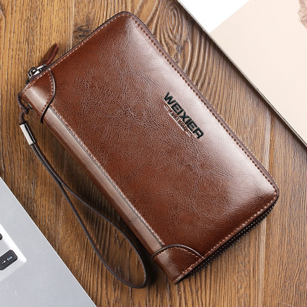 New Men Purse Clutch Bag Large Capacity Men Wallets Cell Phone Pocket ...