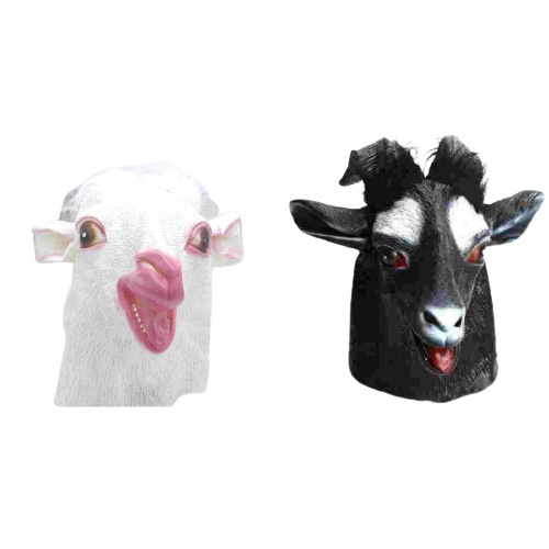 GOAT RUBBER MASK Latex Head Face Halloween Costume Party Animal Cosplay ...
