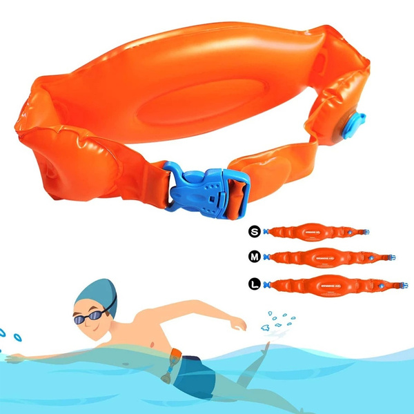 Swim Belt Kids Adults Inflatable Swim Training Aid Floatation Belt PVC ...