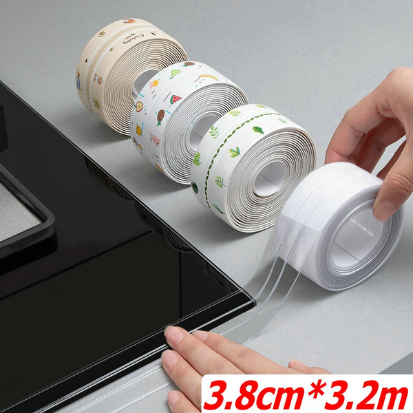 Corner Edge Banding Tape PVC Waterproof Self-adhesive Tile Crack Sink ...