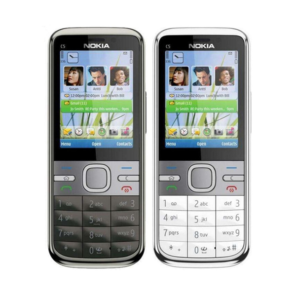 Original Unlocked Nokia C5-00 Cellphone 3.15&5MP 3G Bluetooth FM ...