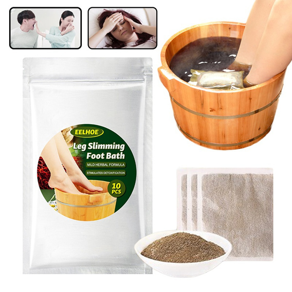 10pcs/20pcs Wormwood Foot Bath Bag Foot Spa Bath Massager Sweat Detox ...