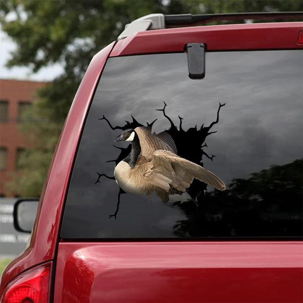 canada g0ose Crack Car Stickers Gooses Lover Window Vinyl Car Decals ...