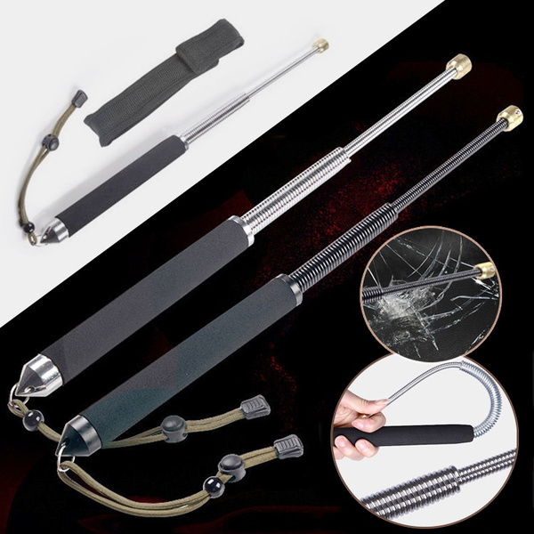 Telescopic Sticks Spring Stick Whip Outdoor Self-defense Weapon with ...