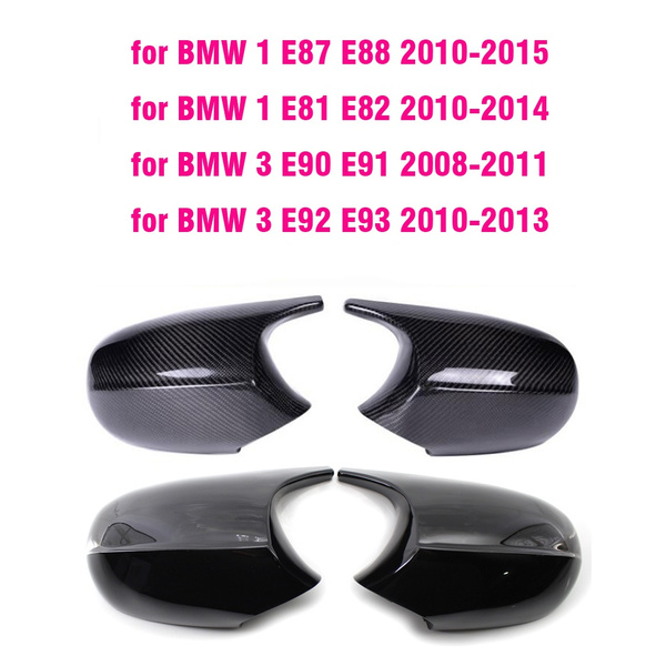 Rear view Mirror Covers Caps for Bmw E81 E82 E87 2009+,116i 118i 120i ...