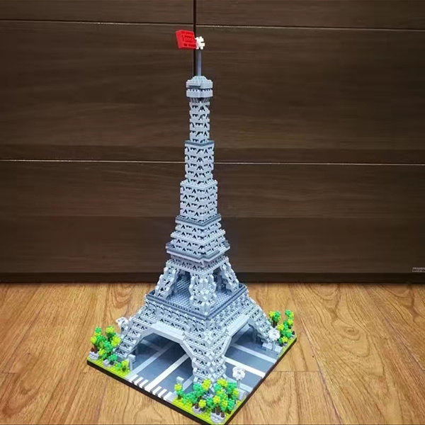 World Architecture France Paris Eiffel Tower 3D Model Mini Diamond ...
