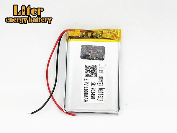 🔥Rechargeable Li-Po MP3 battery 3.7V lithium polymer battery 703450 ...