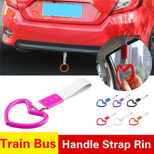 7 Colors Heart-shaped Car Decoration Warning Ring Heart-shaped Round ...