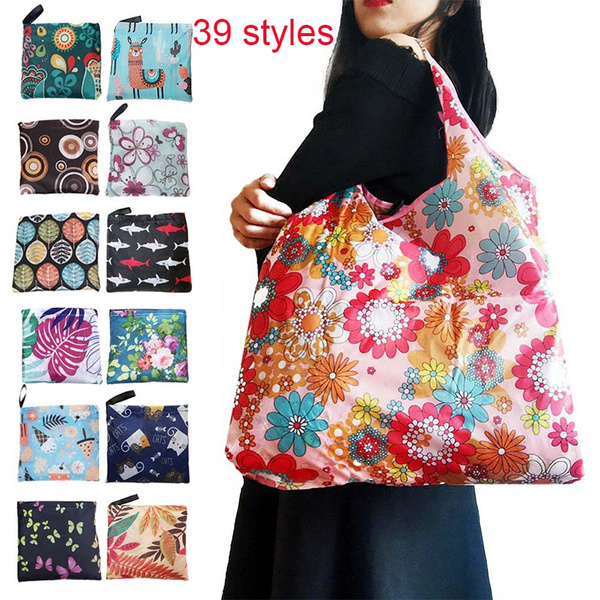 1PC Reusable Shopper Bag Foldable Polyester Bag Eco Friendly Large ...