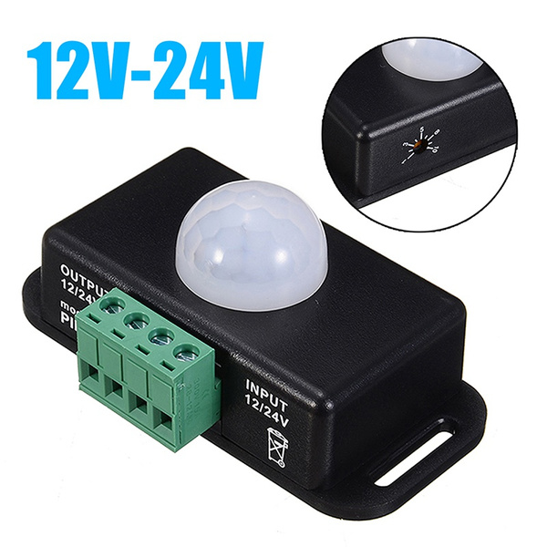 New DC 12V-24V 6A Automatic Infrared PIR Motion Sensor Detector Switch ...