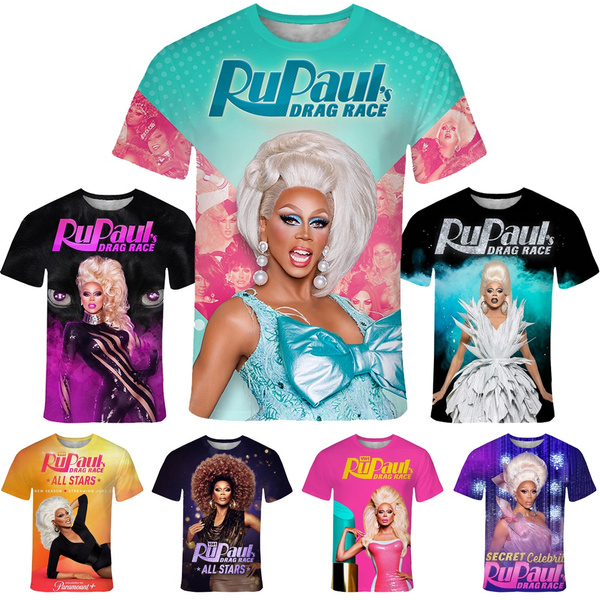 2021 New Fashion RuPaul's Drag Race 3d Printed T-shirt Casual Men's ...