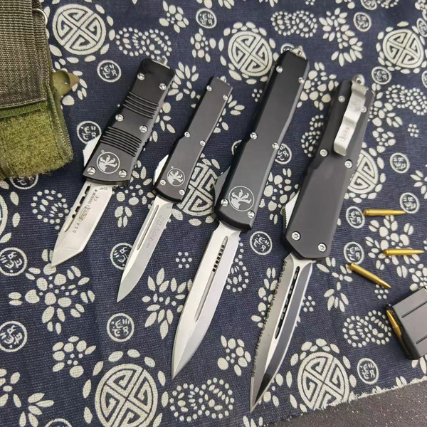 Microtech Spring Assisted Auto OTF Hunting Knife,Multiple blade sizes ...