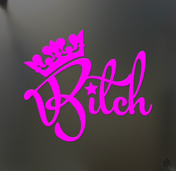 Queen Bitch Funny Sticker Princess Crown JDM Drift Car Decal | Wish