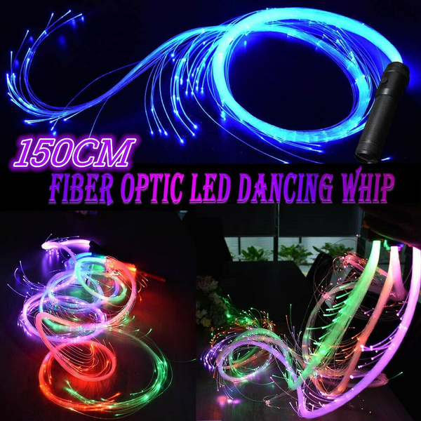 LED Light Whip Fiber Optic Space Pixel Whip Rave Toys EDM Flow Sparkle ...