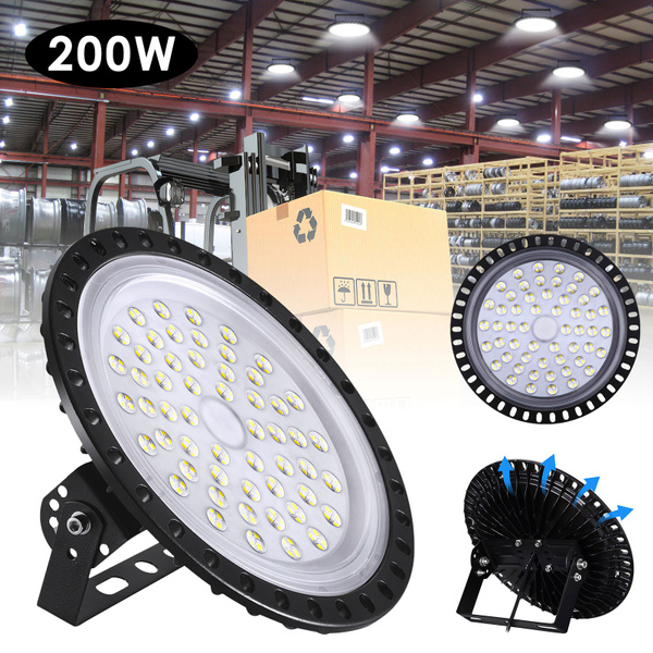 2022 New 50W 100W 200W 6500K LED High Bay Light UFO Garage Ceiling ...