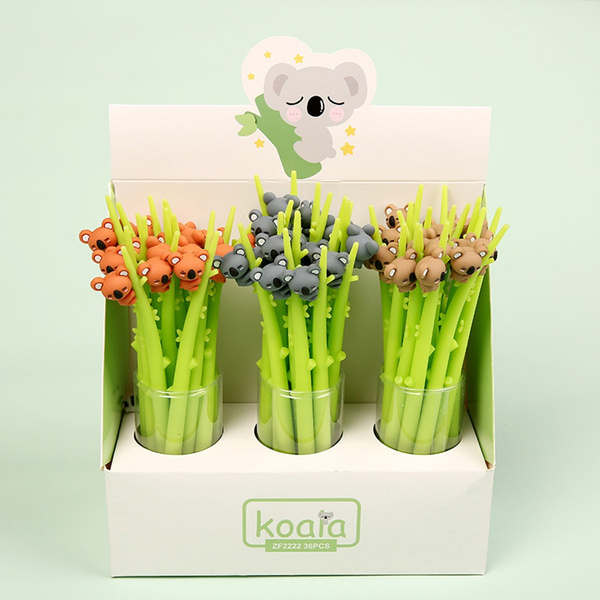 3 PCS Cute Koala Bear Gel Pen Refillable Signature Pen Halloween ...