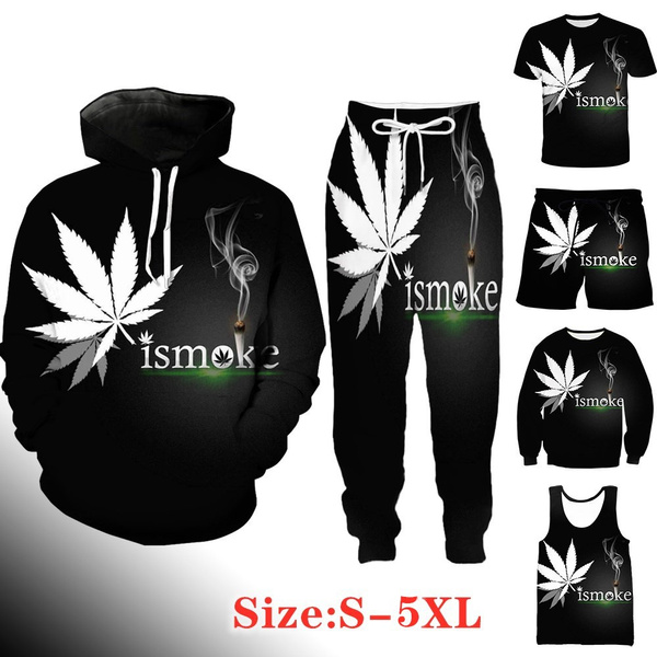 New Arrive Popular Tobacco Weeds Men Women 3D Printing Harajuku Style T ...