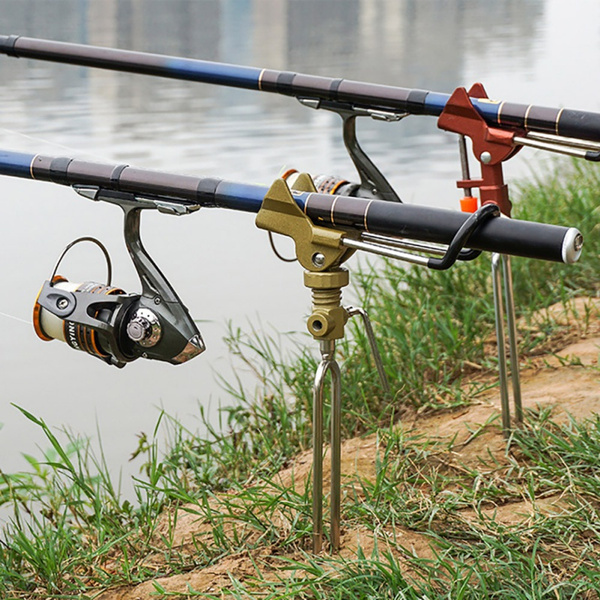 Fishing Rod Holder Automatic Spring Bracket Rack Stainless Steel Pole ...