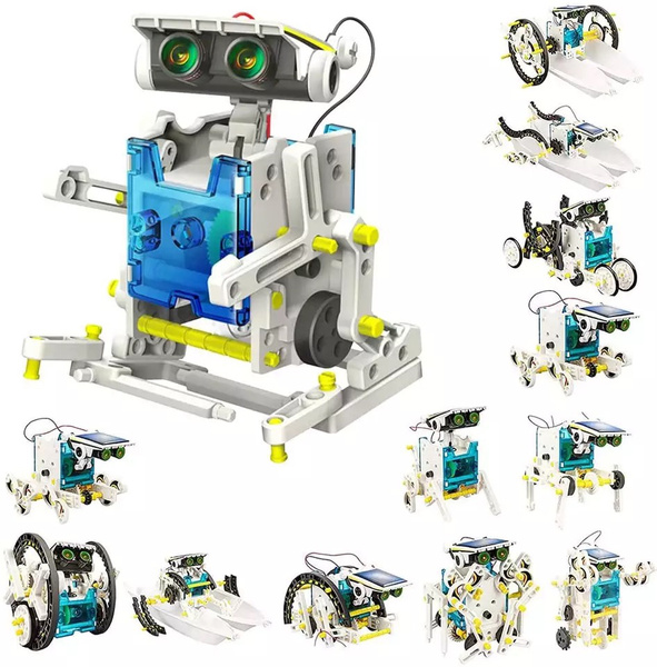 Solar Robots 13 in 1 Convertible Robot Kit Educational Toy DIY Solar ...
