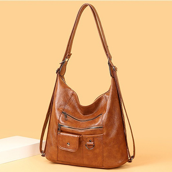 Crossbody Bag for Women Soft Leather Purses and Handbags Multi Pockets ...
