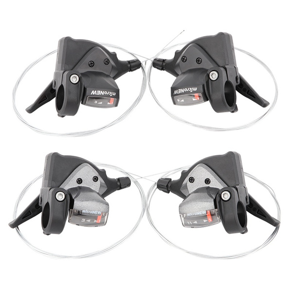 microNEW Mountain Bike Shift Lever 3 x 7 8 9 10 11 Speed Left Right MTB ...