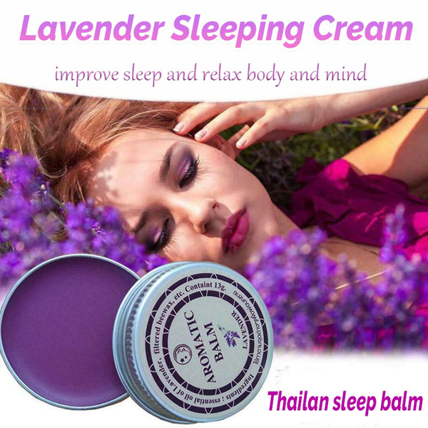 Thai Lavender Sleepless Cream Sleep Aid Cream Effective Lavender Aromatic Balm Soothing ...