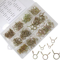 250/270/290Pcs Fuel Line Hose Water Pipe Air Tubing Spring Clips Clamps ...