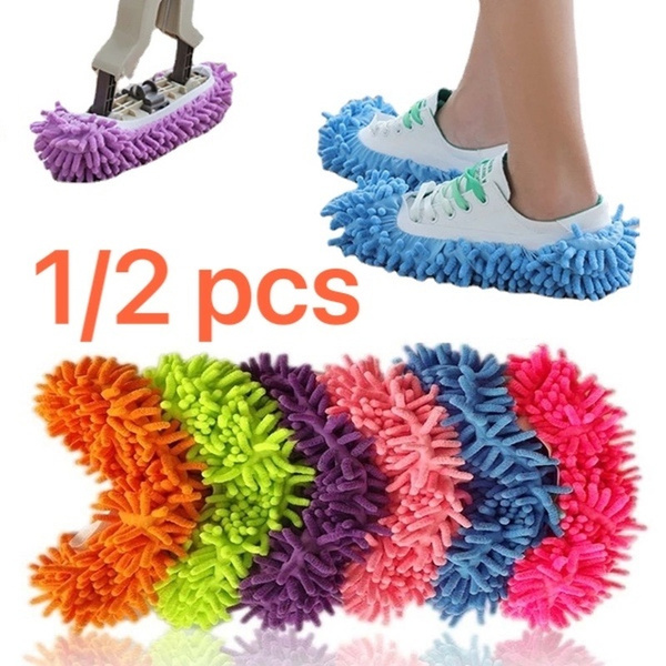 6 Colors Removable Scrubbing Slippers Relaxed Lazy Mopping Slipper ...