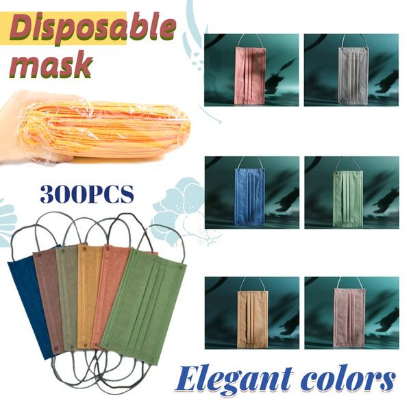 200pcs Morandi Color Msak Disposable Face Mask 3 Ply Ear Loop Mouth ... 200pcs Morandi Color Msak Disposable Face Mask 3 Ply Ear Loop Mouth ...