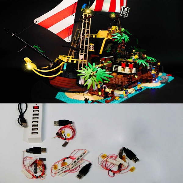 Light Set For Lego 21322 Ideas Pirates of Barracuda Bay Building Blocks ...