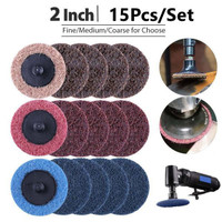 15PCS 2-Inch Fine/Medium/Coarse Assorted Roll Lock Sanding Discs ...